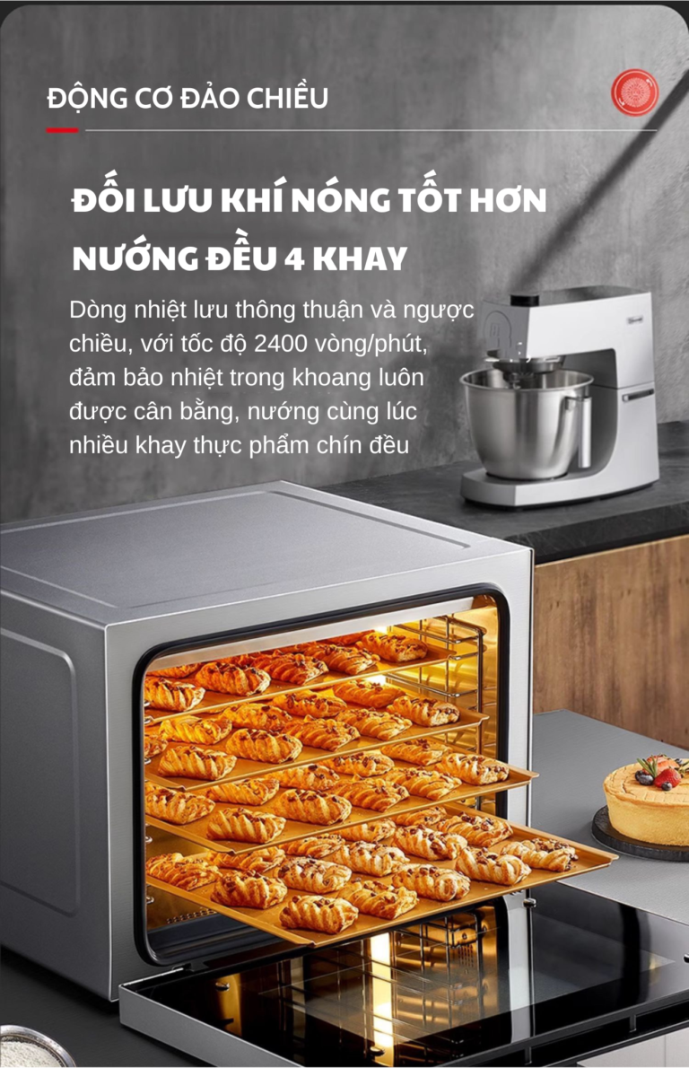 Lò nướng đối lưu kinh doanh chuyên nghiệp HAUSWIRT S80 bản 4.0 new – Hauswirt
